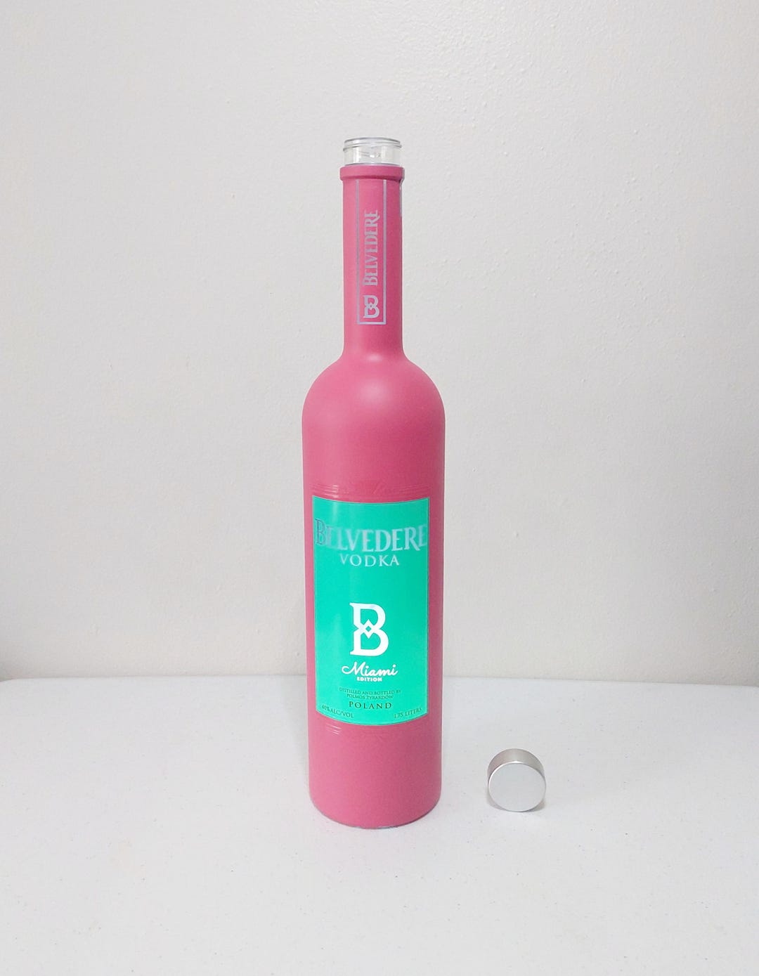 BELVEDERE, Vodka Botella Vacía Con Lámpara 1,75 L, Edición Limitada ...