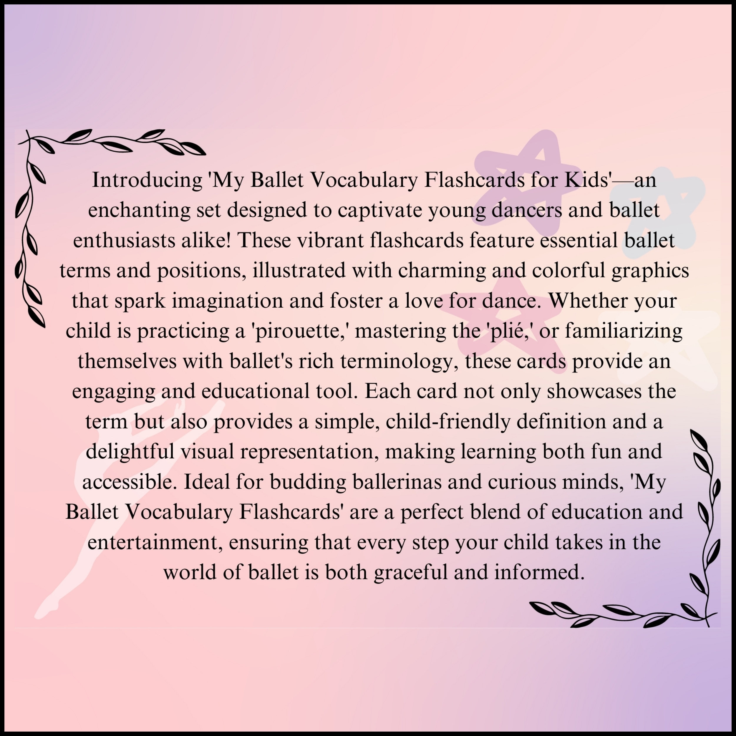 Ballet Vocabulary Flashcards Ballet Flashcards Ballet Words Ballet ...