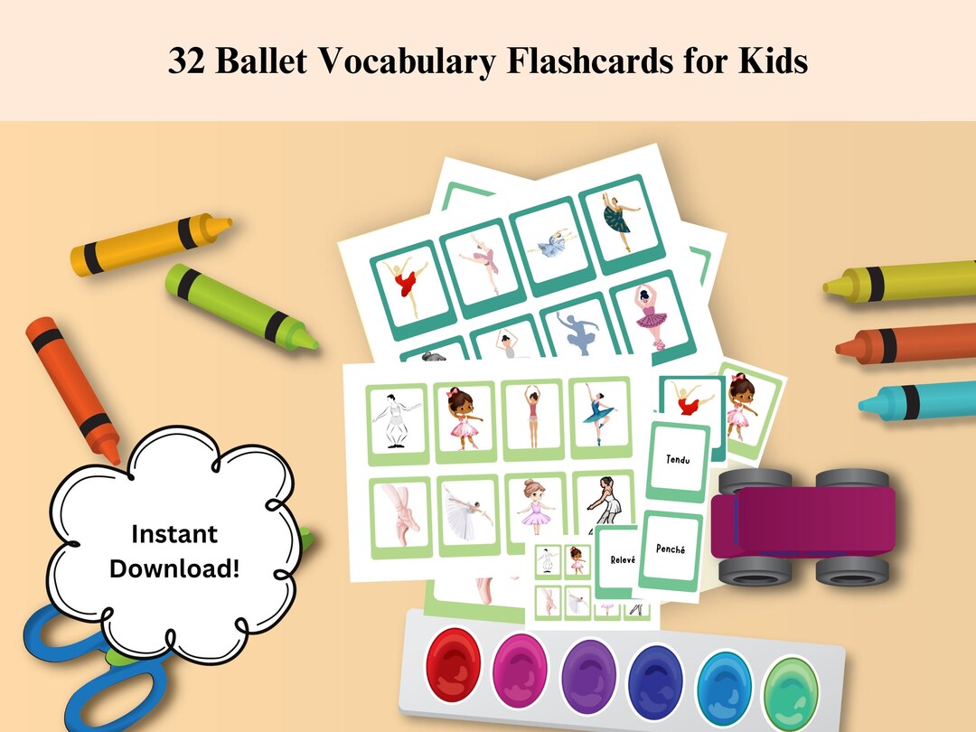 Ballet Vocabulary Flashcards Ballet Flashcards Ballet Words Ballet ...