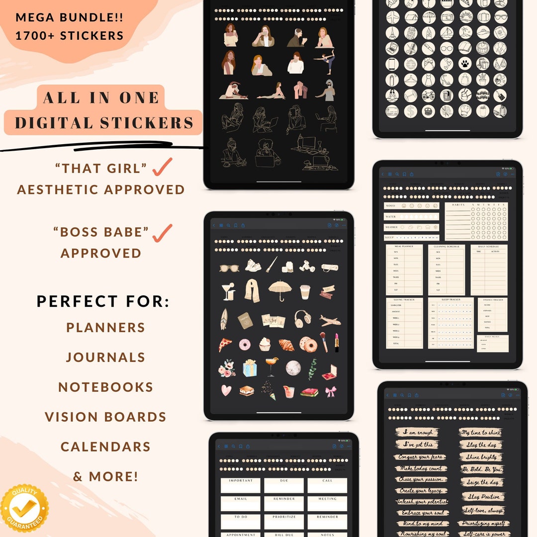 Digital Stickers | Pre-cropped Digital Stickers| That Girl Digital ...