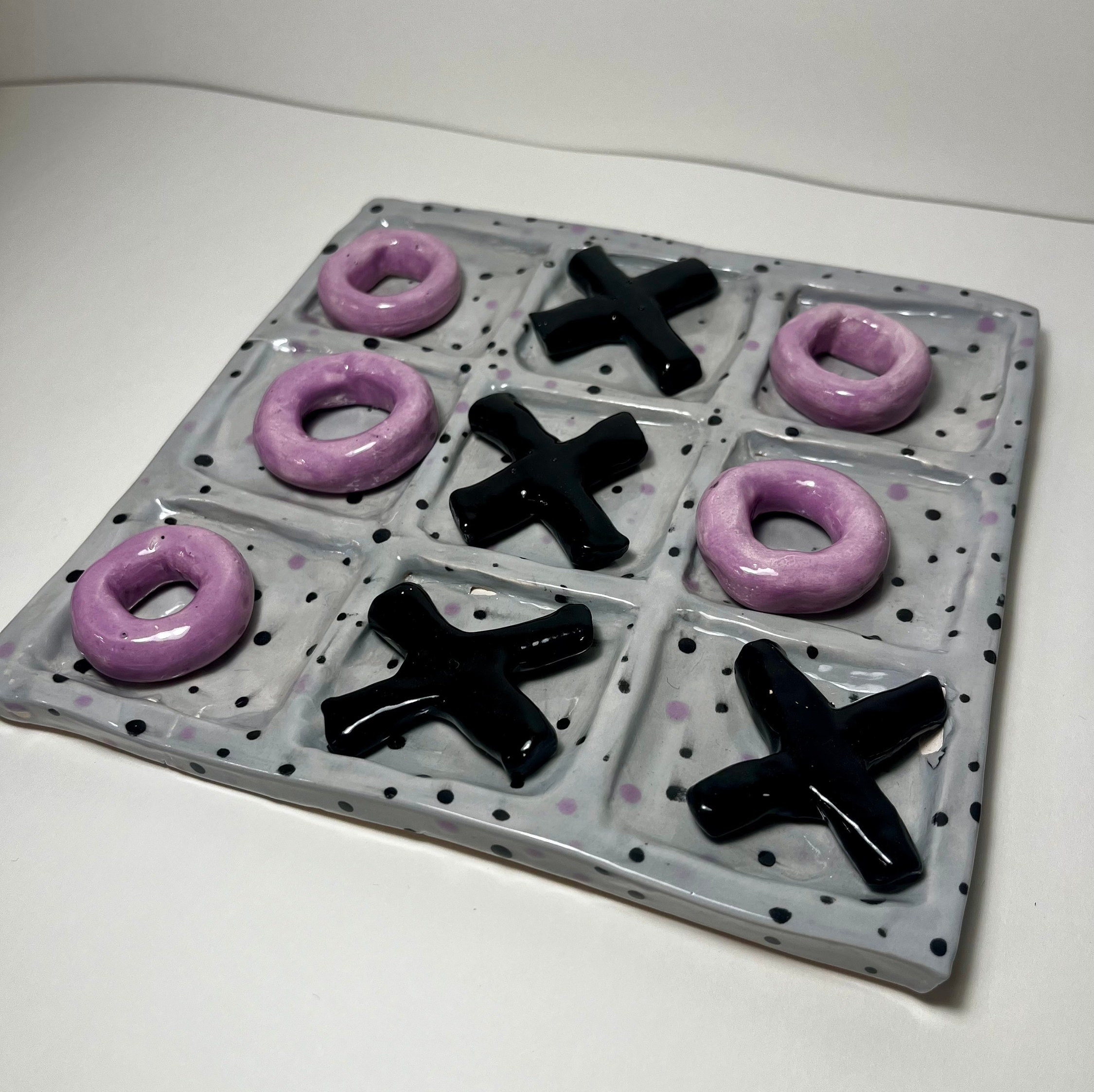 Ceramic Tic Tac Toe Game - Etsy