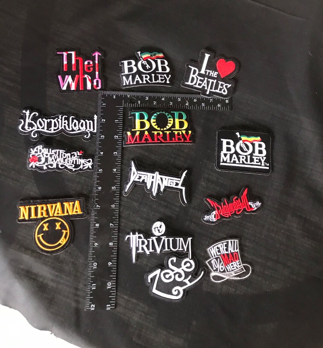 11pc Mixed Rock and Roll Patches - Etsy