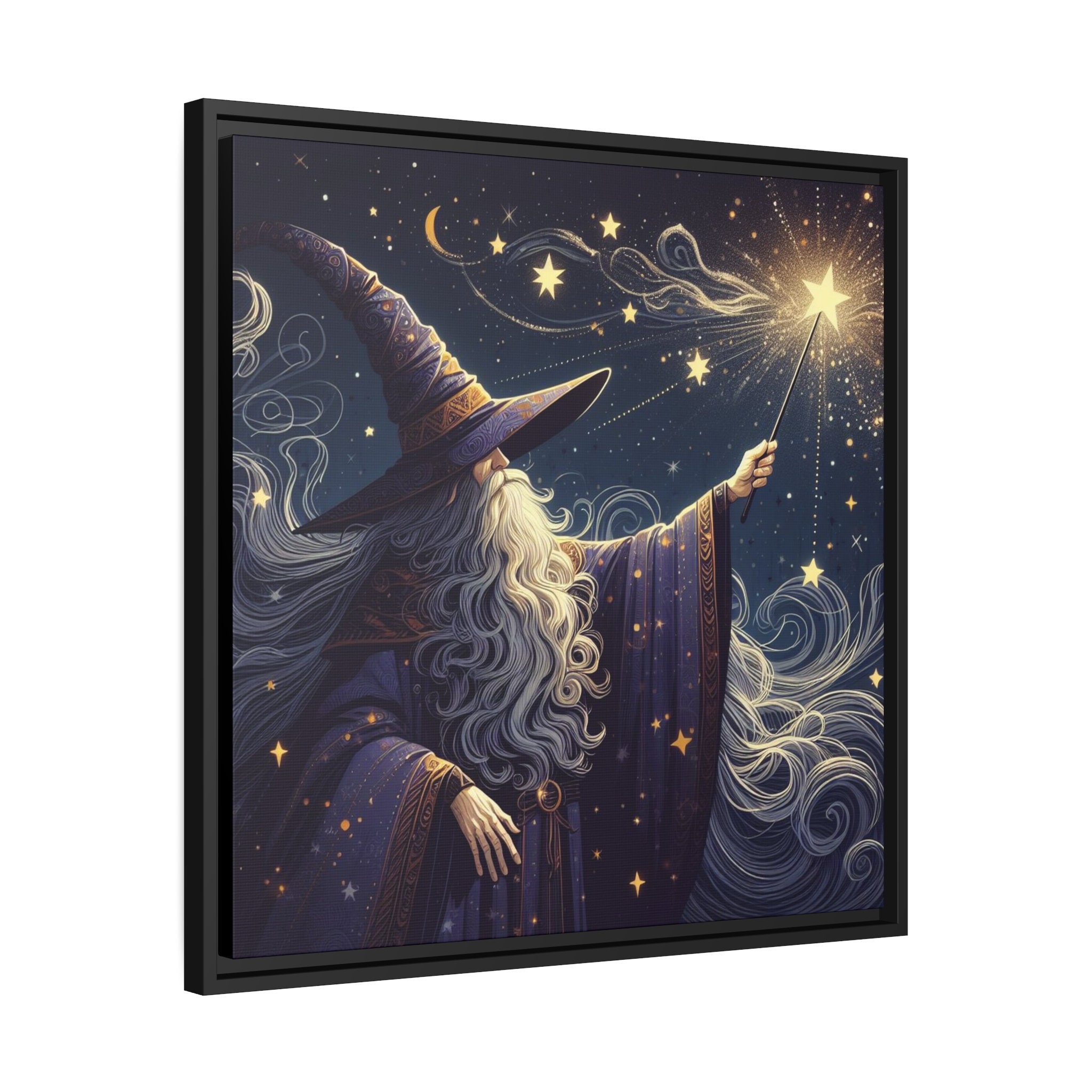 Magic Wizard Wall Art, Starry Fantasy Decor, Space Inspired, Magical ...