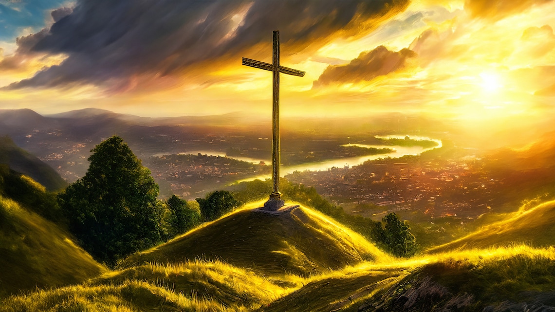 4k Christian Cross Wallpaper for PC or Mac - Etsy