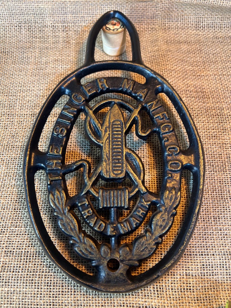 Singer Sewing Machine Emblem Wall Hanging - Etsy