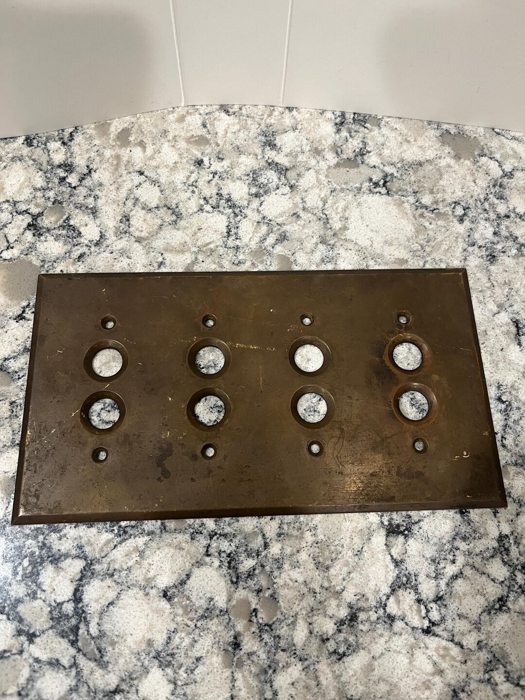4 Switch Brass Light Switch Cover Plate Made by the Hart & Hegeman MFG ...