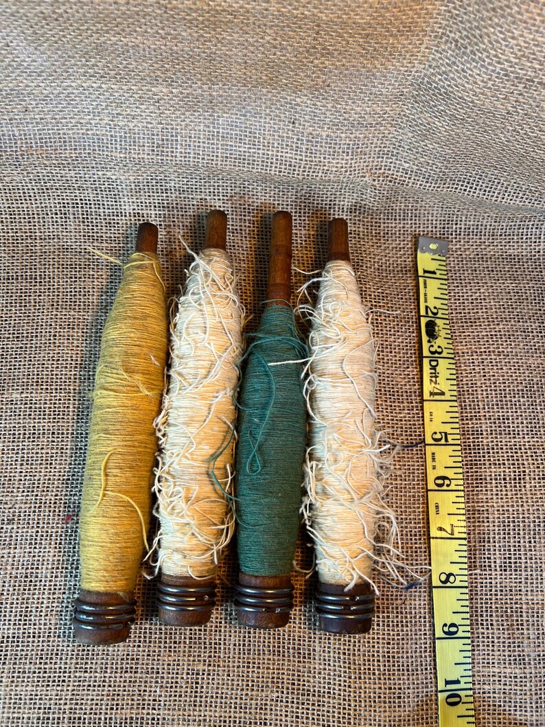 Vintage Wooden Thread Spools - Etsy