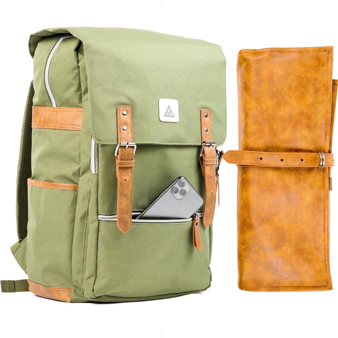 Chef Backpack and Knife Roll - Etsy