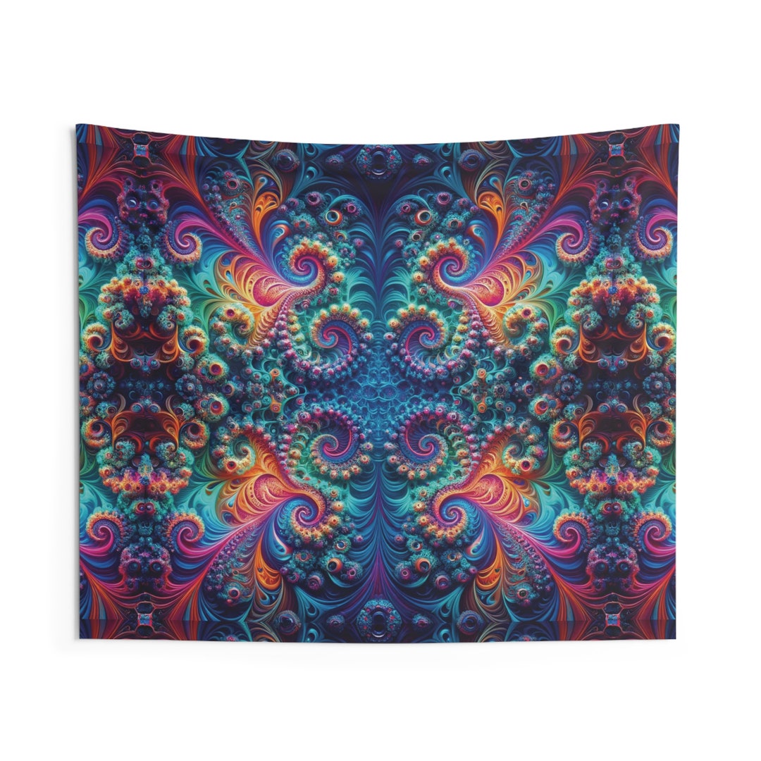 Tapestries Psychedelic, Psychedelic Colors, Sacred Geometry, Mandala ...