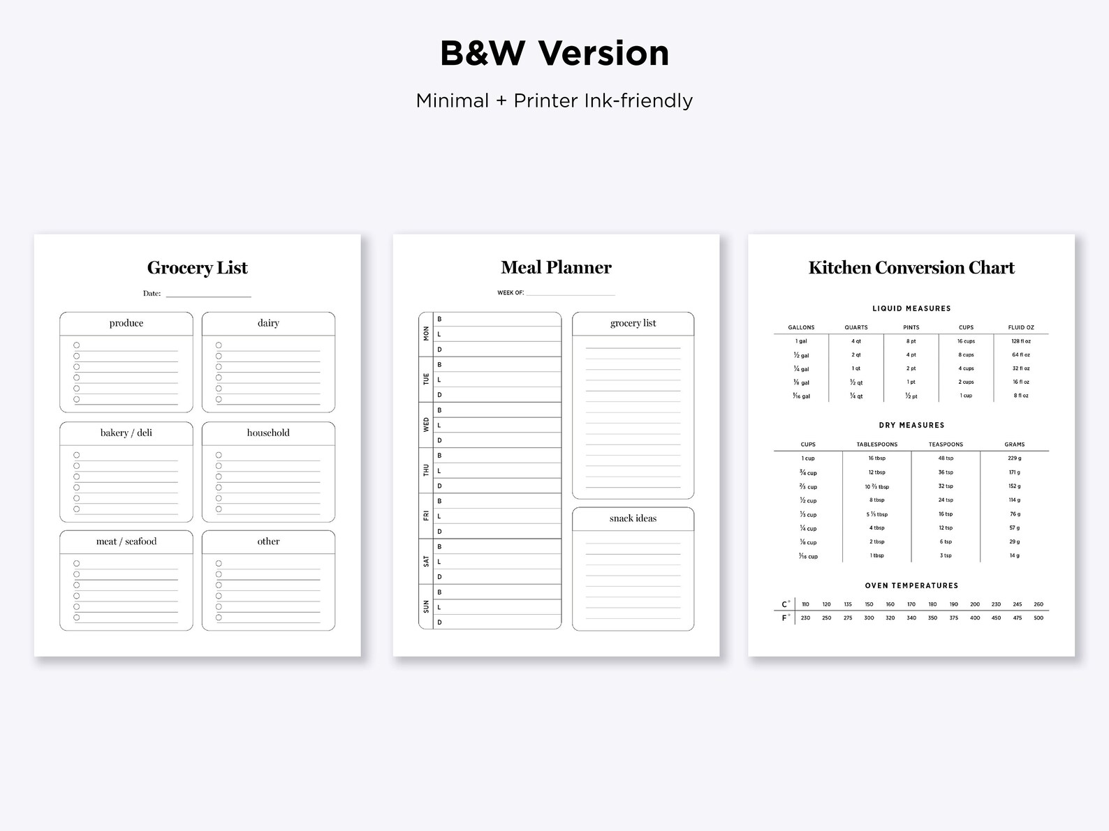 Weekly Meal Planner, Grocery List, Digital Planner, Meal Planner ...