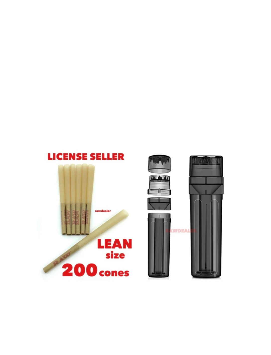 Raw Classic Lean Size Pre-rolled Cone 50/100/200 Cones Portable Pre ...