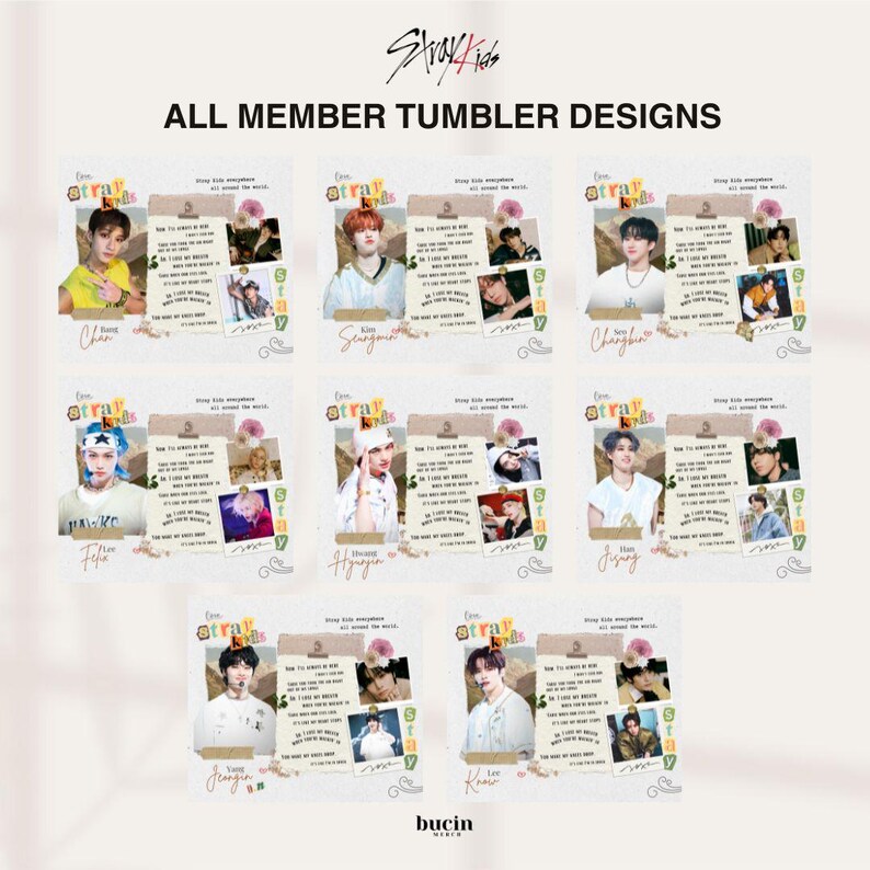 Stray Kids Tumbler Wrap Design 20 Oz Straight Tumbler PNG Bundle ...