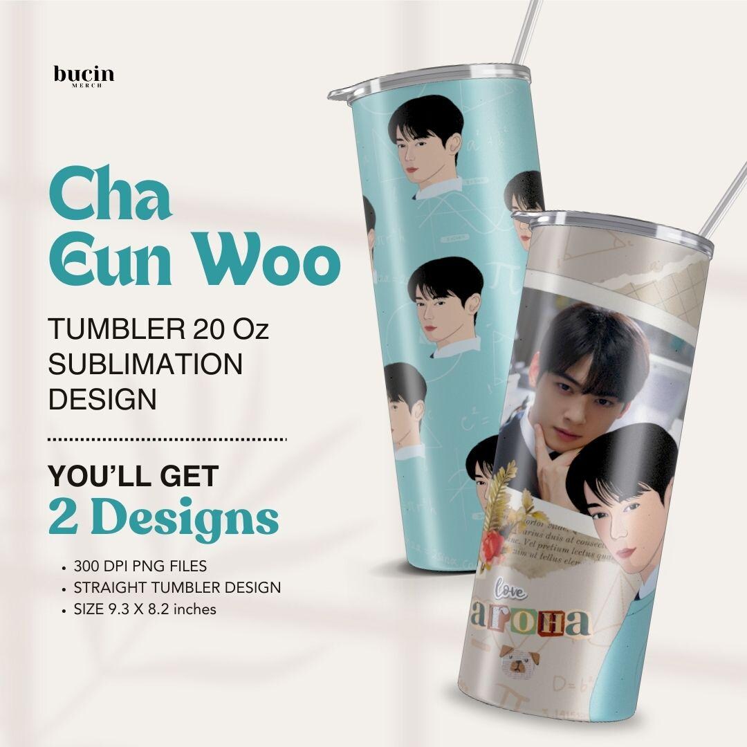 Cha Eunwoo Tumbler Wrap Design Cha Eun Woo Illustration Tumbler Designs ...