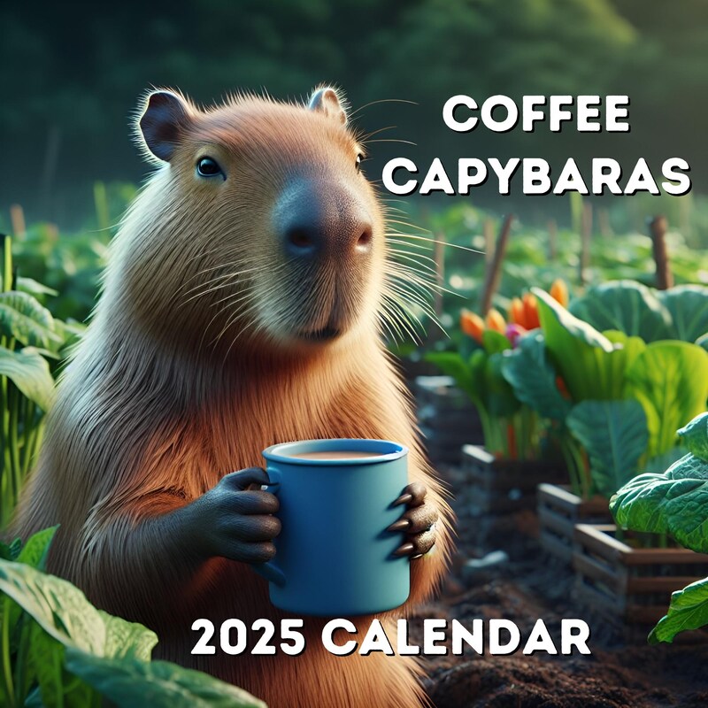 Capybara 2025 calendar - Etsy.de