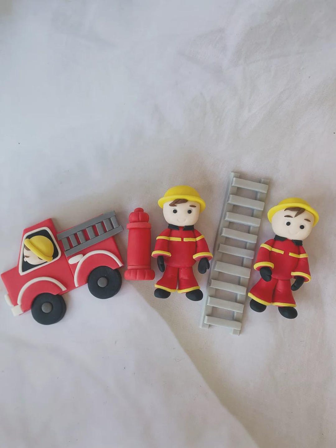 Fireman, Fire Truck and Ladder Cake Topper - Etsy