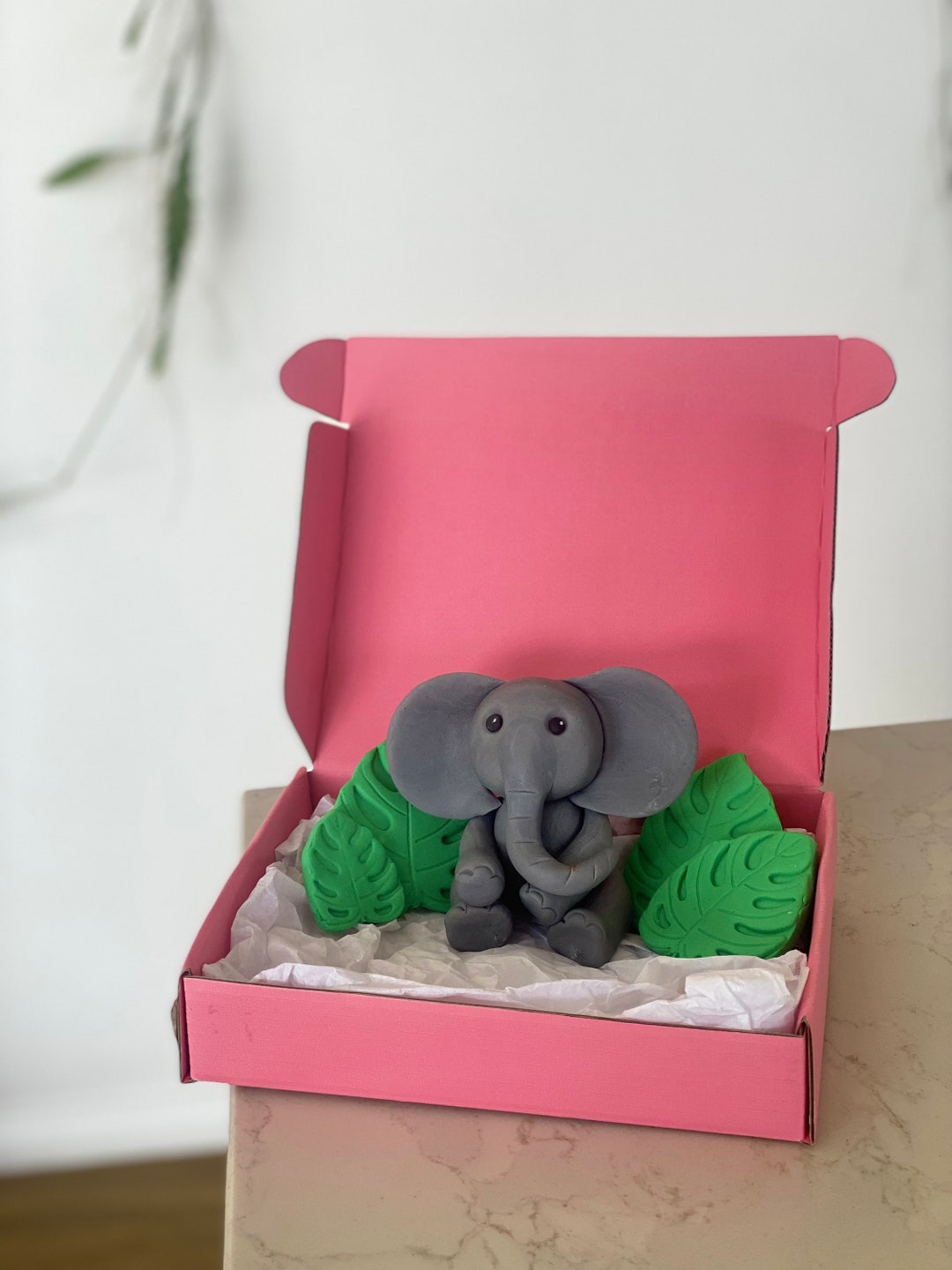 Fondant Elephant Cake Topper - Etsy