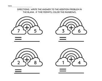 Numbers 0 to 9 Trace Count and Color Math Worksheet for Preschool and ...