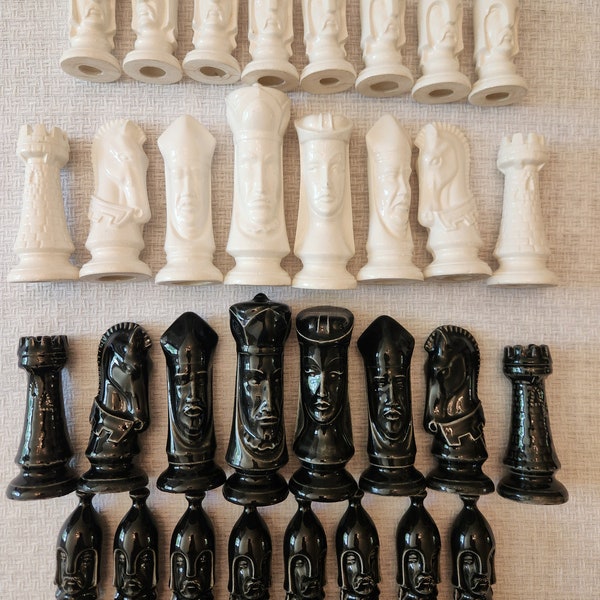 Ceramic Chess Set - Etsy