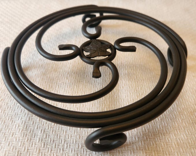 Longaberger Wrought Iron Black Maple Leaf Trivet or Plant Stand - Etsy