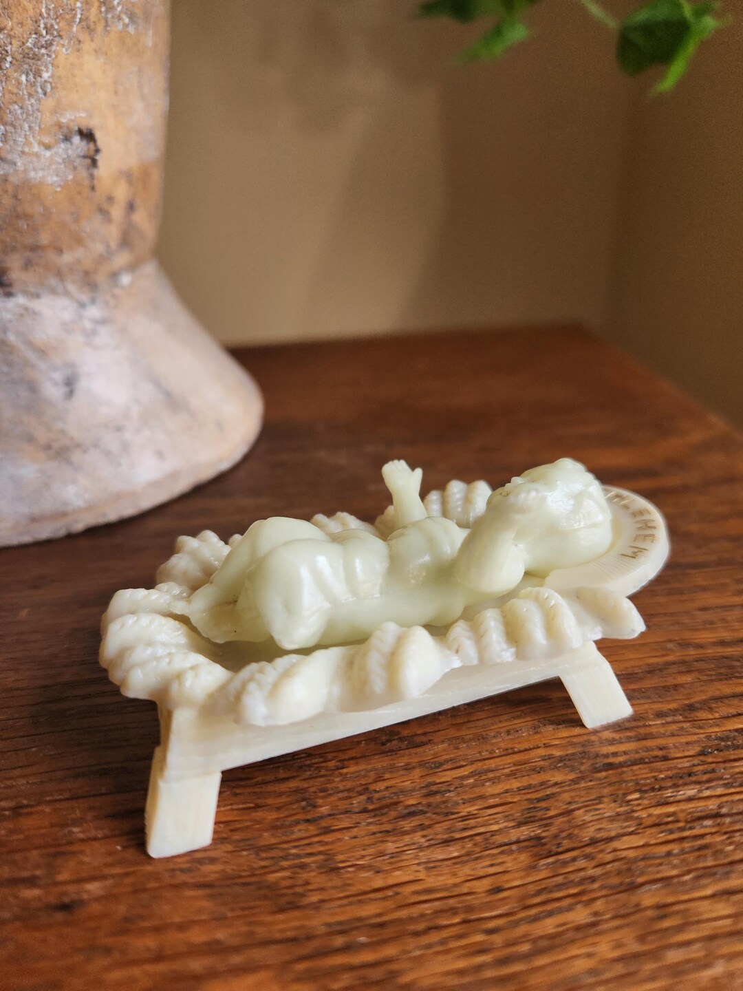 Baby Jesus in a Manger Made in Italy Plastic Baby Jesus 3 Long - Etsy