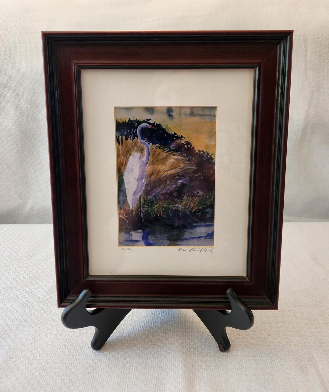Lee Strickland Original Watercolor Art #5 of 12 Blue Heron Painting ...