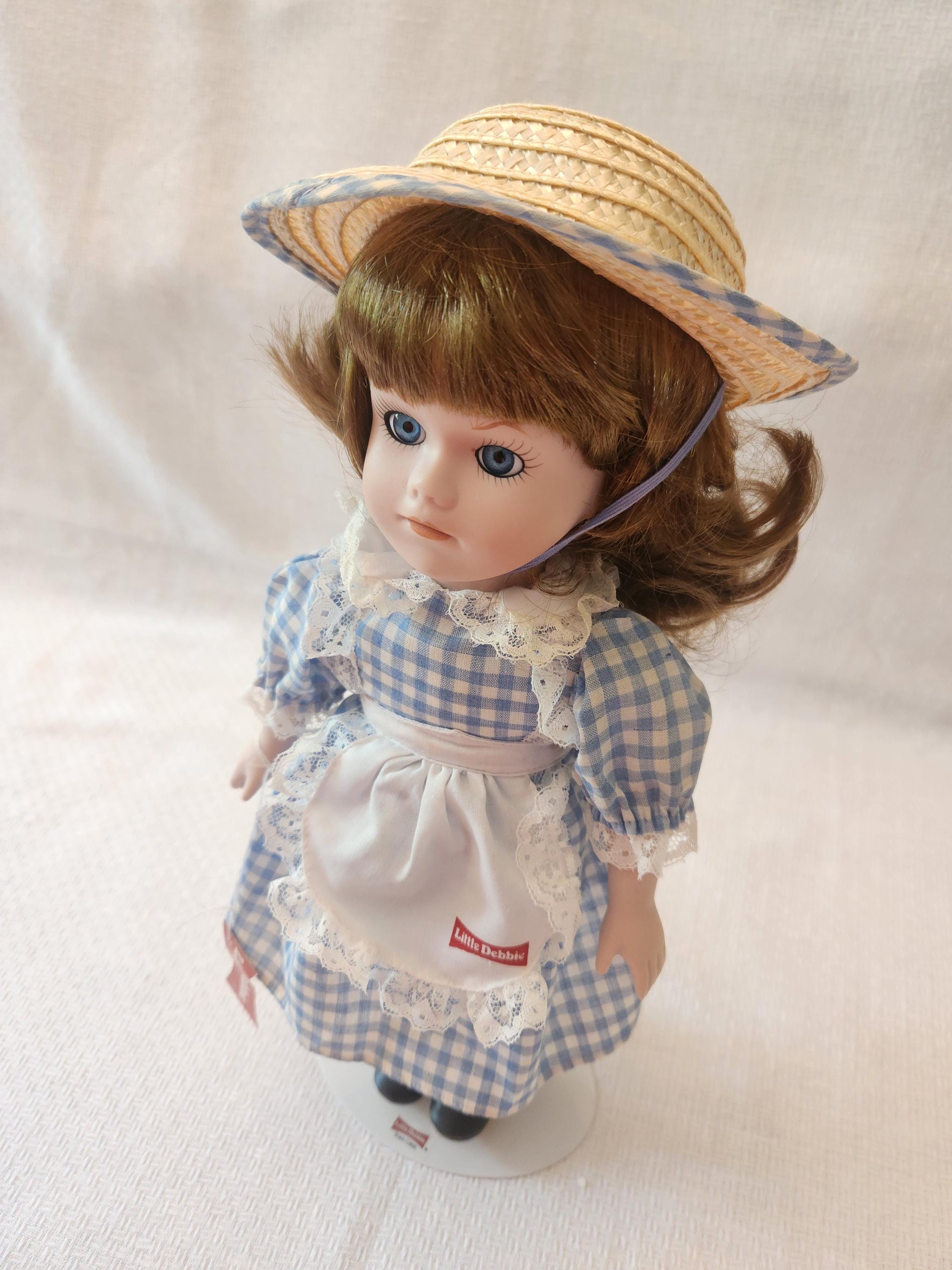 1990 Little Debbie 30th Anniversary Porcelain Doll With Stand 14 Tall ...
