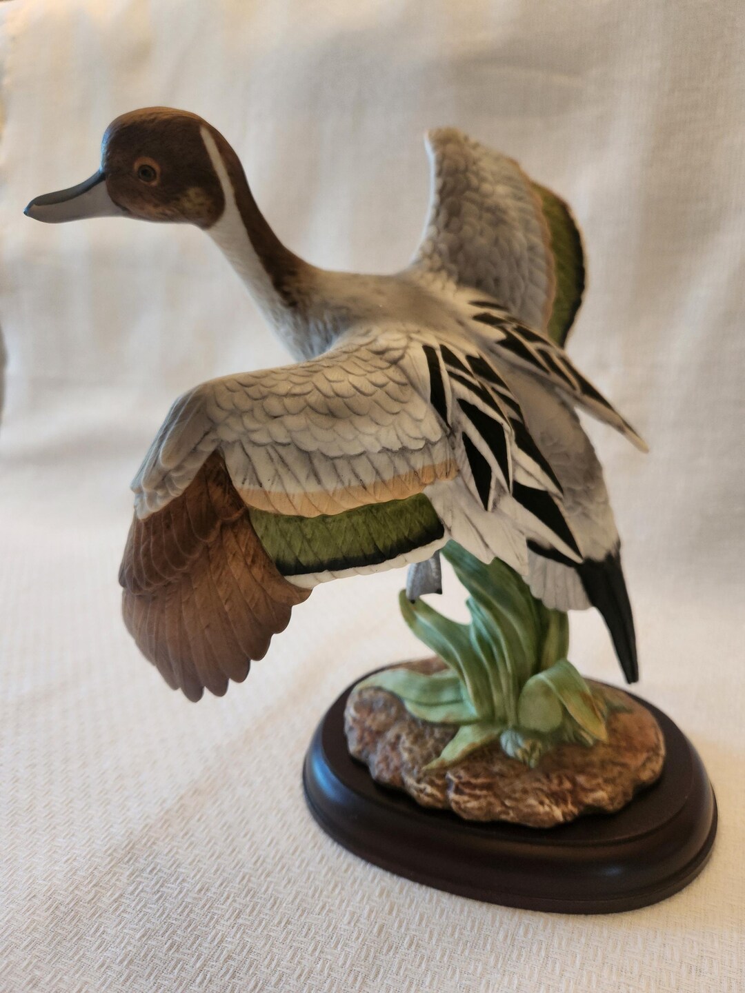 Homco Masterpiece 1989 Porcelain Northern Pintail Duck Figurine W/base ...