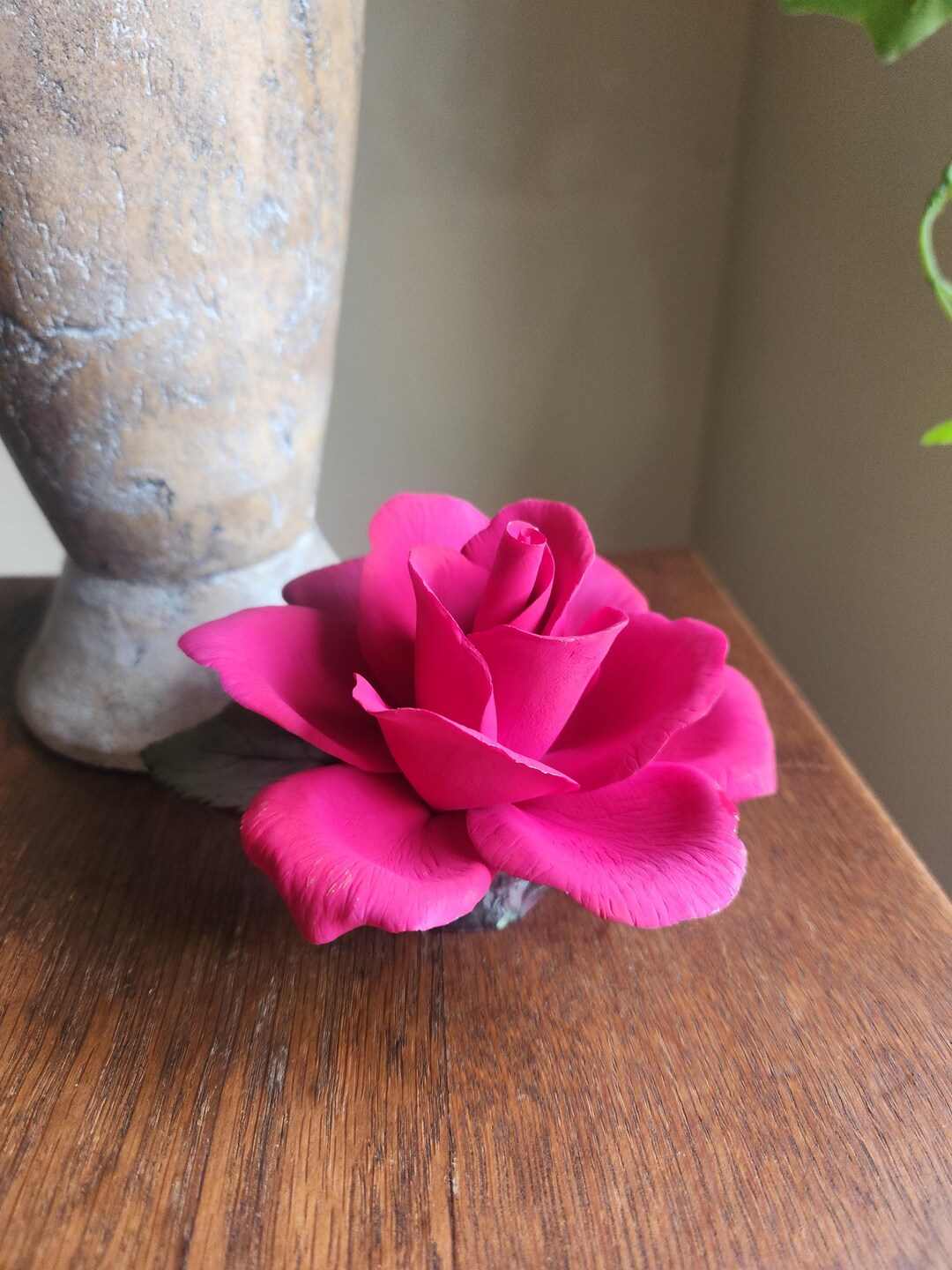 Vintage Napoleon Red Rose Capodimonte Porcelain Italy Red Rose Figurine ...