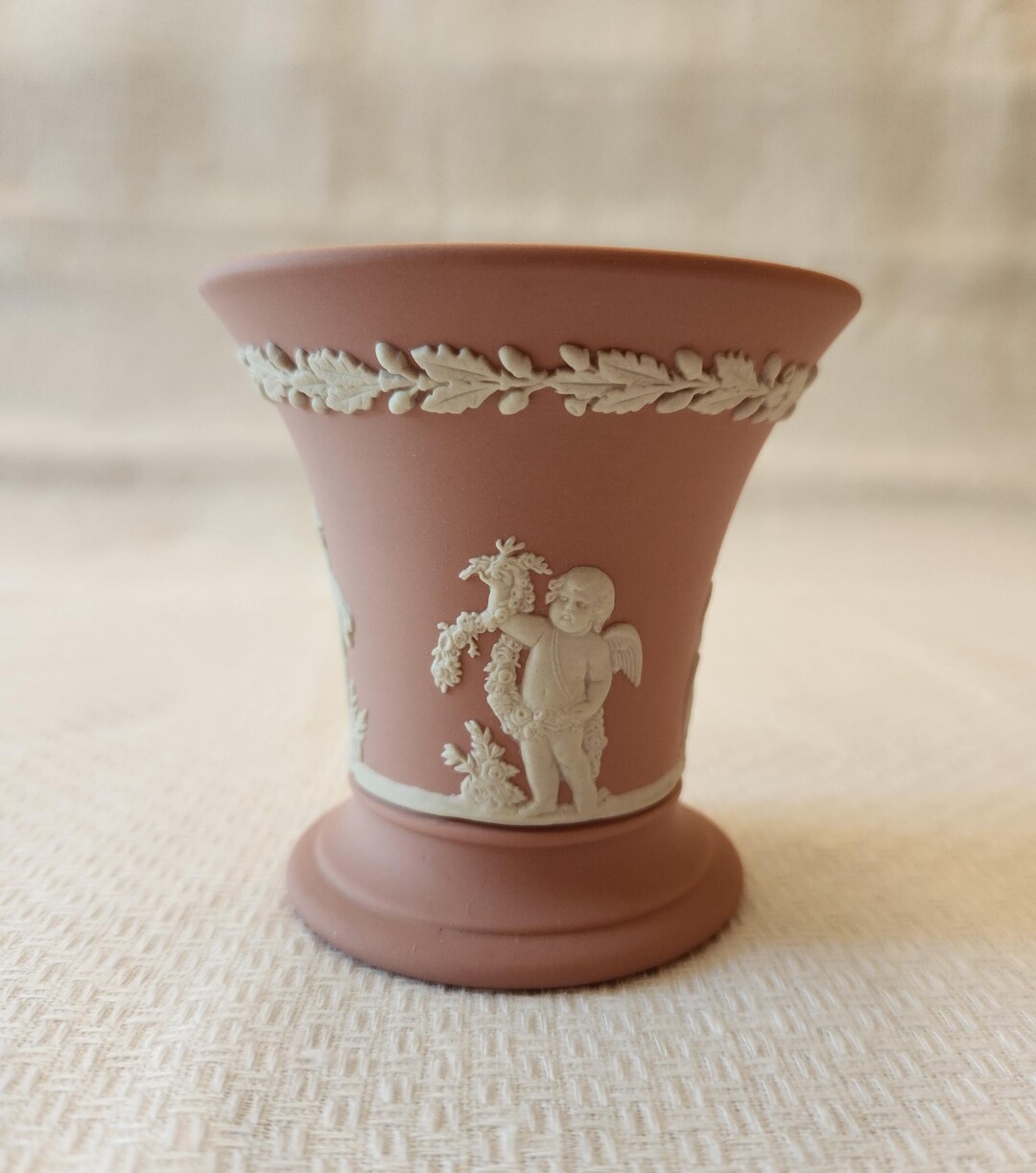 Wedgwood Pink Jasperware Small Vase 3.5" - Etsy