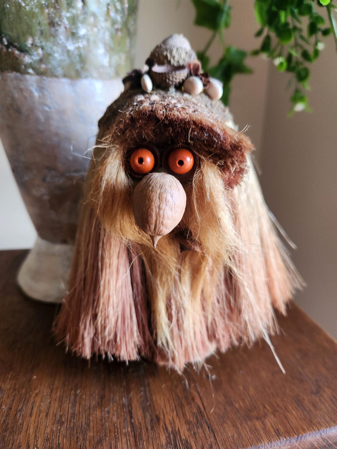 1970s Folk Art Troll by Ken Arensbak 7.5" Vintage Woodland Troll OOAK ...