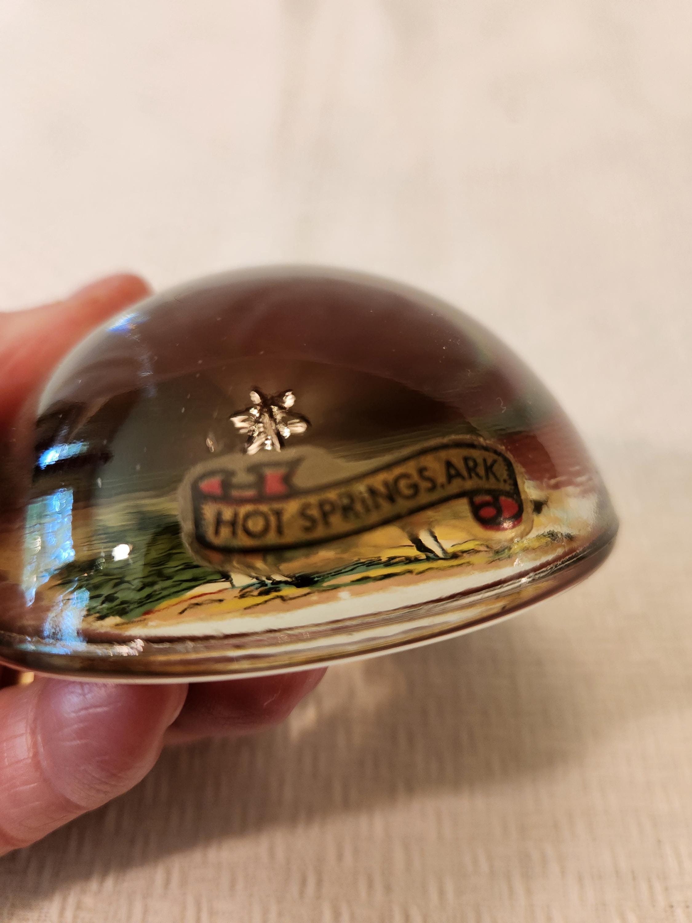 Glass Paperweight Hot Springs ARK American Indian on Horseback 3" - Etsy