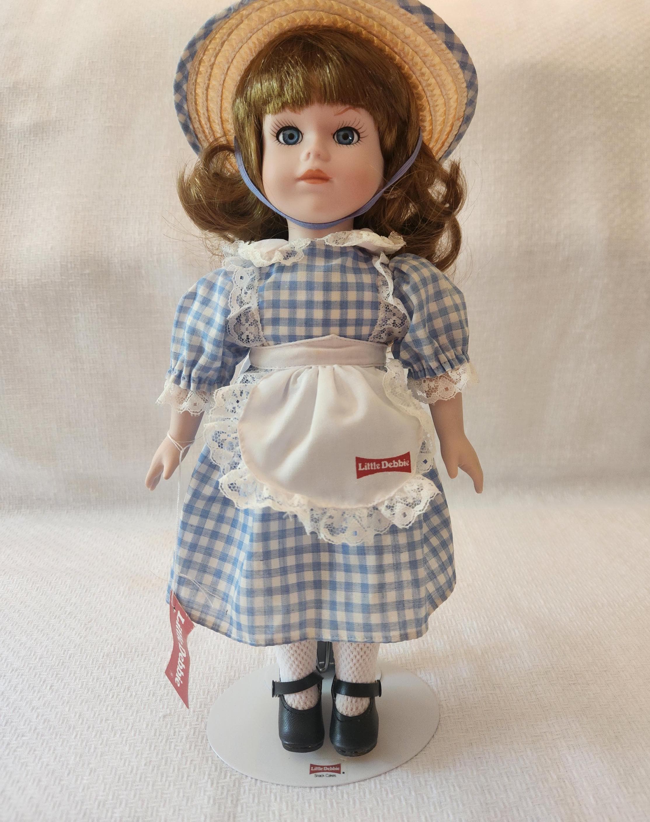 1990 Little Debbie 30th Anniversary Porcelain Doll With Stand 14 Tall ...