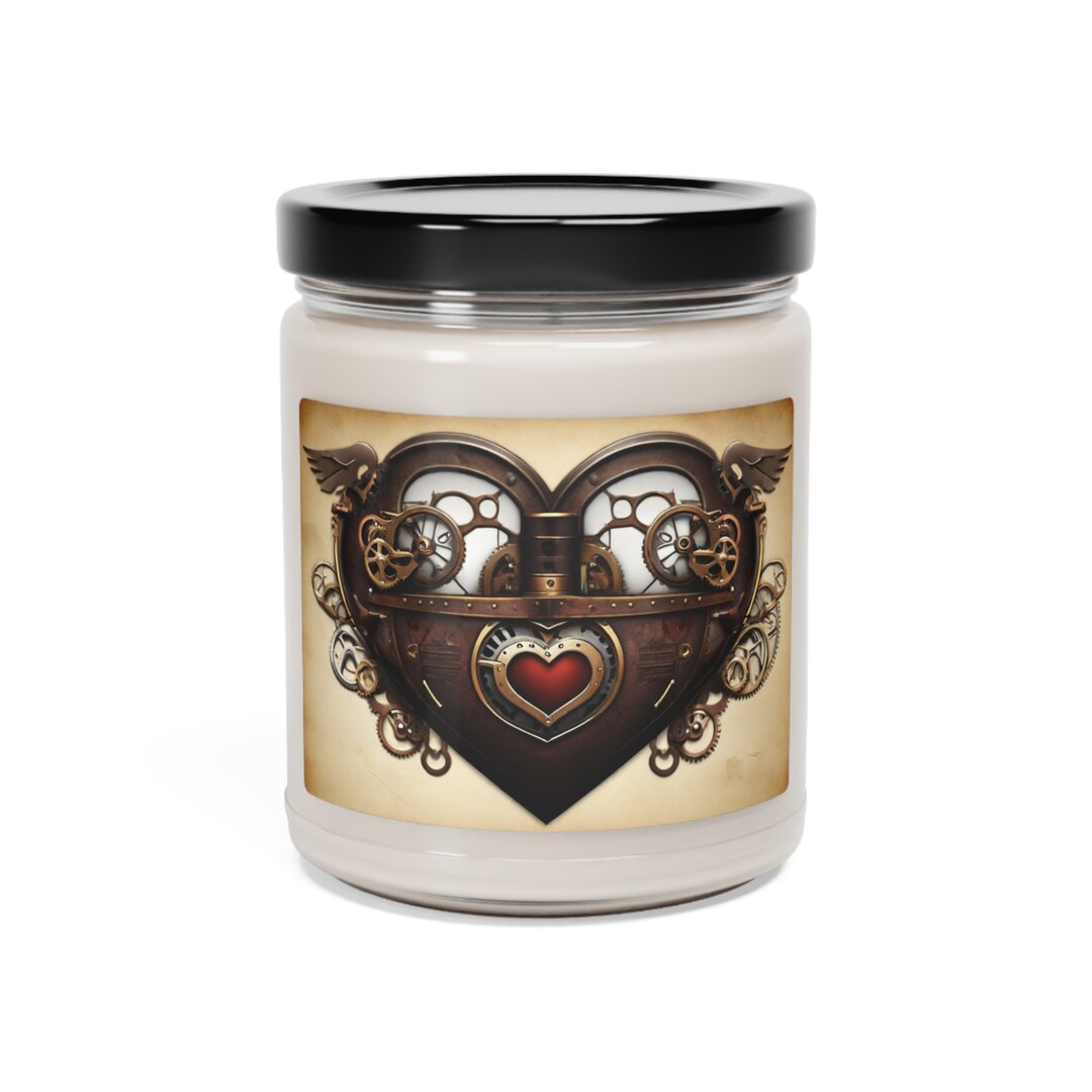 Steampunk Scented Candles Valentine's Day Luxury Gift Premium Soy Wax ...