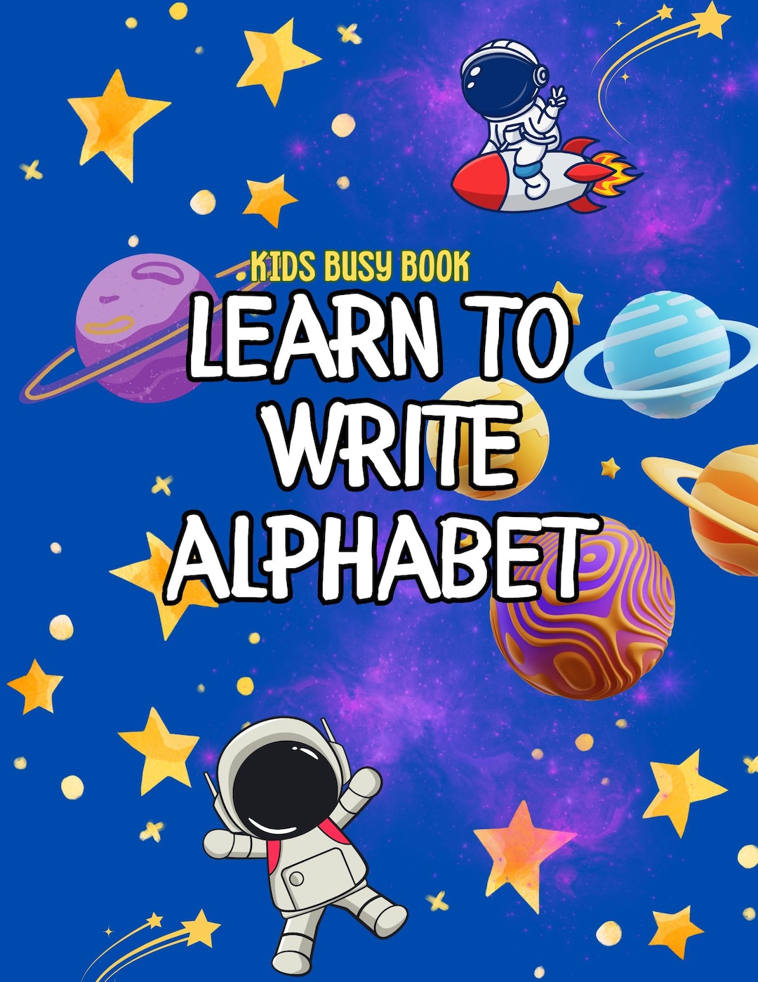 Galaxy Theme Alphabet Tracing Worksheets – Digital Download | Printable ...