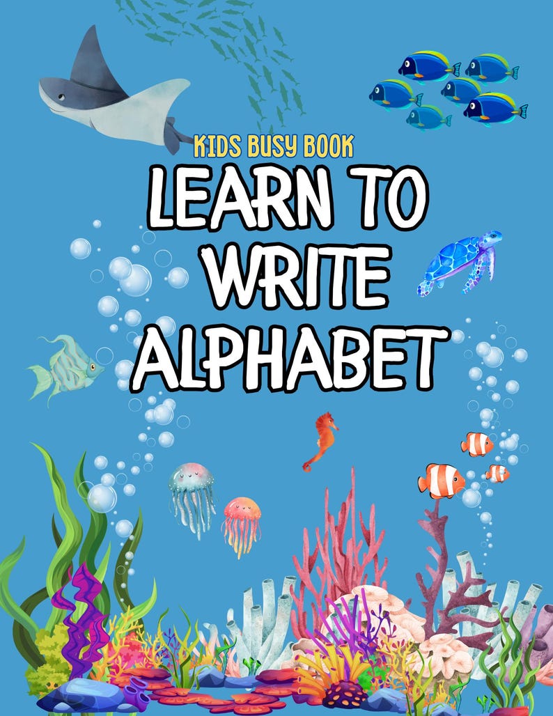 Mermaid Theme Alphabet Tracing Worksheets – Digital Download ...