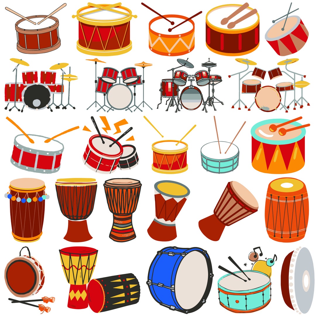 Drum SVG Bundle, Drummer Svg, Drumsticks Svg, Drum Eps, Drum Vector ...
