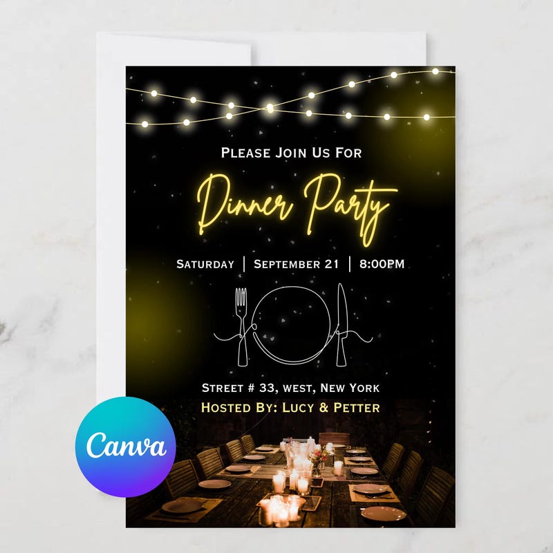 Dinner Party Invites - Etsy