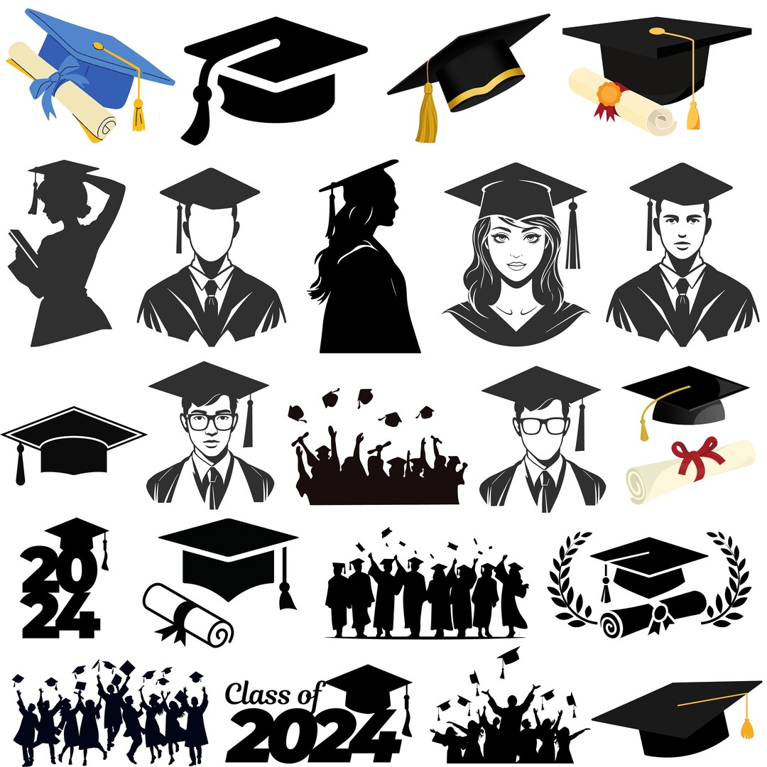 Graduate Svg Bundle, Graduation Cut File Graduation Design SVG ...