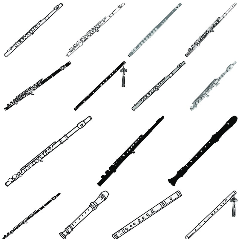 Flute Svg - Etsy