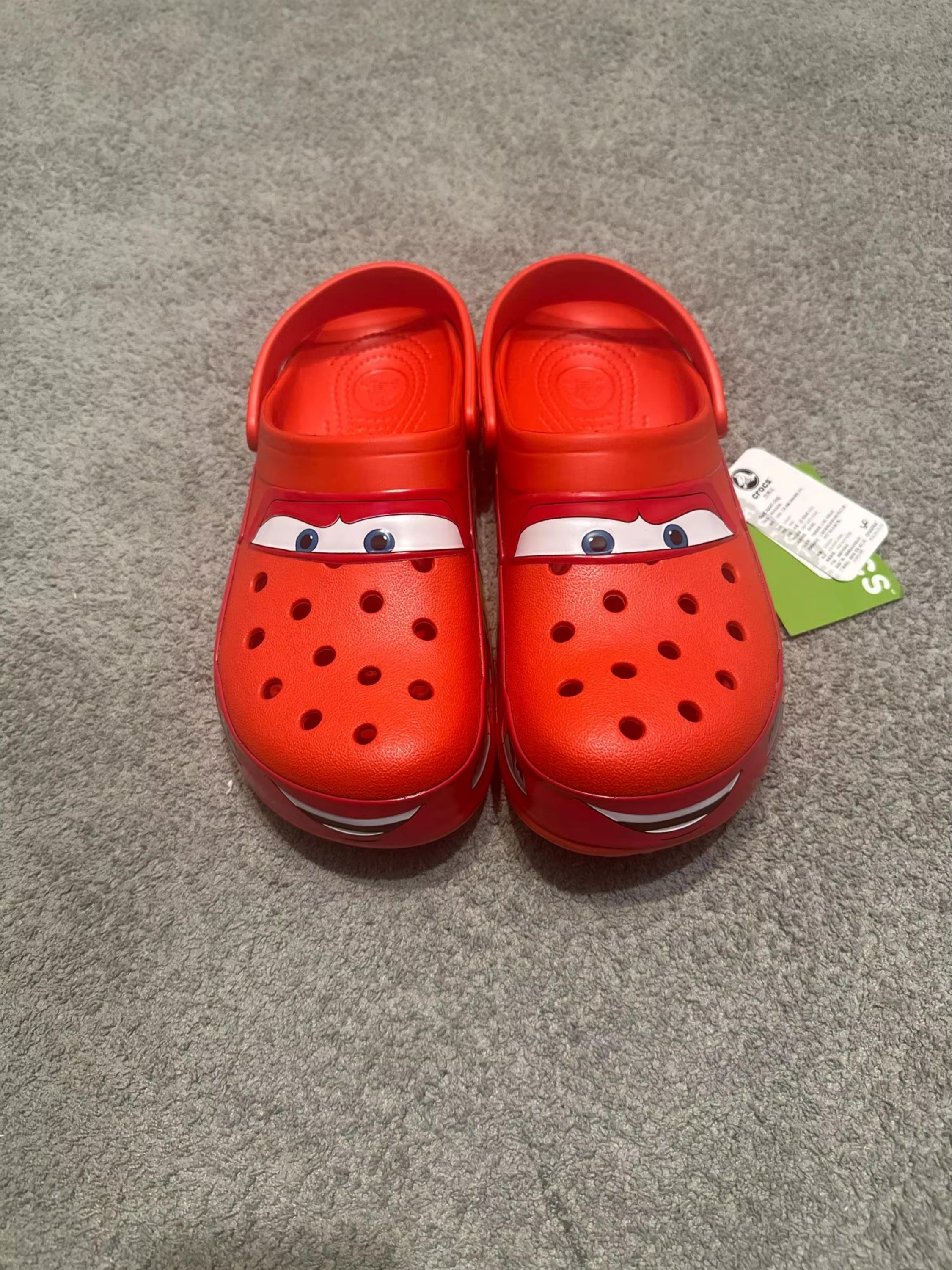 Lightning Mcqueen Cars Shoes, Lightning Mcqueen Crocs for Kids & Men ...