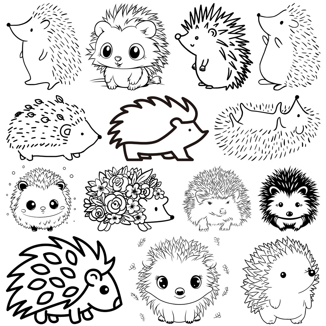 Hedgehog Svg Bundle , Hedgehog Cut Files for Cricut, Wood Animal Svg ...
