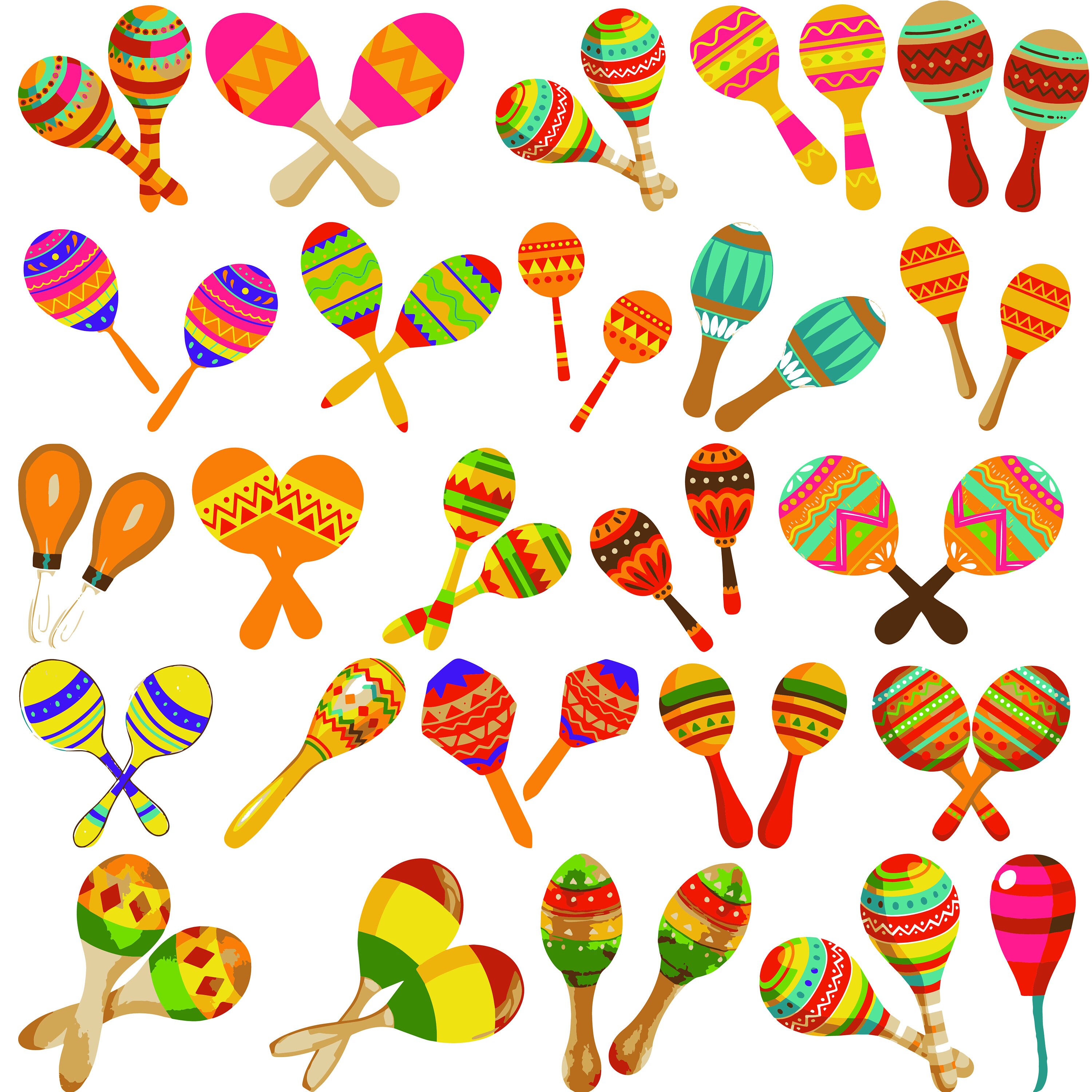 Maracas Svg, Maracas Clipart, Maracas Cut File, Maracas Pairs Svg ...