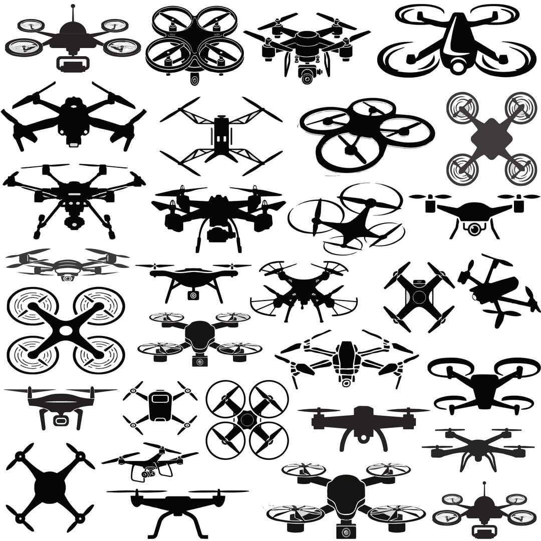 Drone SVG Bundle, Flyer Drone Svg, Drone Svg Cricut, Drone Silhouettes ...