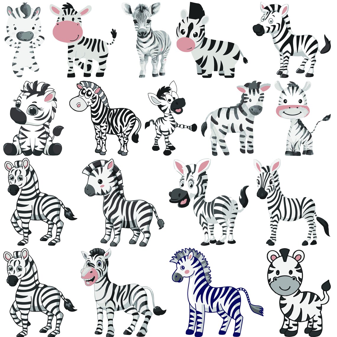 Zebra SVG Bundle, Africa Animal Svg, Zebra Head Clipart, Zebra Cricut ...