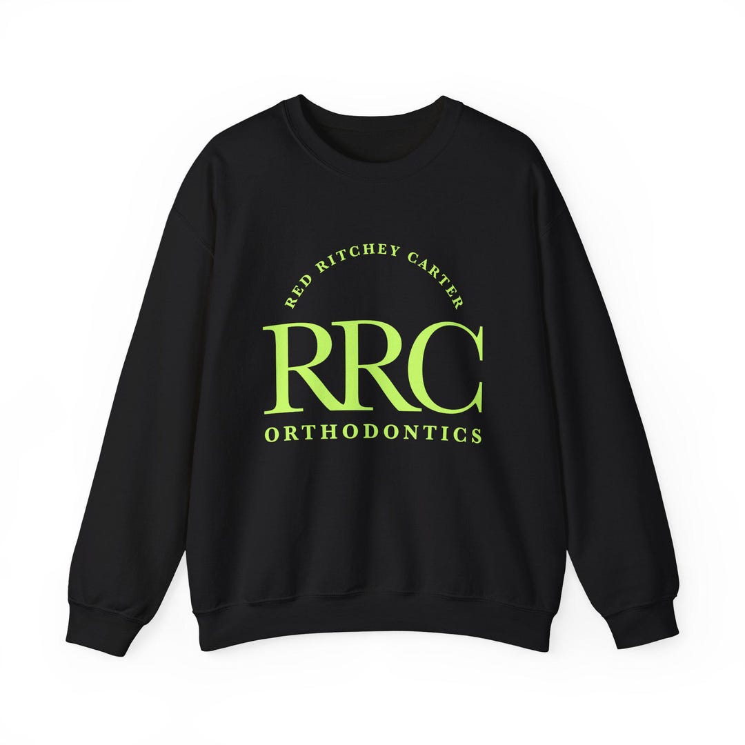 RRC Orthodontics Logo Sweatshirt | Neon Green Crest Crewneck - Etsy