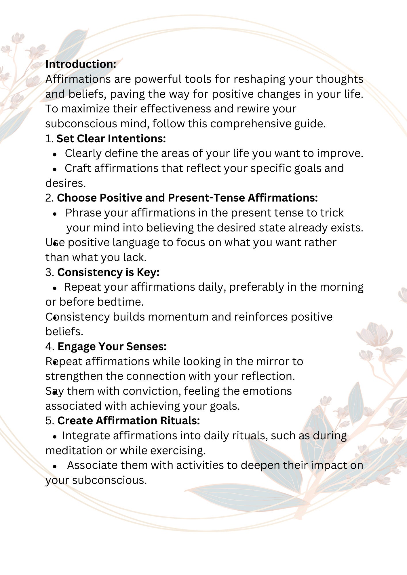 Guide to Effectively Use Affirmations - Etsy