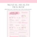 Study Schedule Planner Printable Organizer Minimal Pink Simple Everyday ...
