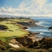 Golf Course Digital Landscape Art Print Collection - Instant Download ...