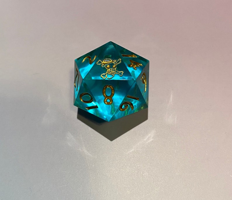 One Piece Themed Dice Alt D20 OG Luffy, Large D100 and D10 sunny and ...