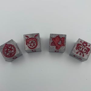 Philosopher Stones 10 Piece Anime Resin Dice Set for Dungeons and ...